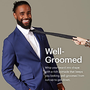 MANSCAPED® Beard Balm, Styling Pomade with Shea Butter, Coconut Oil & Beeswax - Moisturizes, Softens, Strengthens & Shines Beards, Mustaches & Facial Hair, for Sensitive Skin, (2 oz) 2-Pack