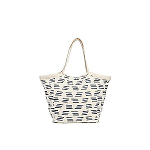 Mercado Global Women's Rosa Tote, Sea Breeze, Off White, Print, One Size