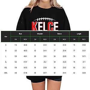 Squatch King KC Kelce Sweatshirts Shirts for Women Oversized Crewneck Kelce Sweatshirt Long Sleeve Loose Fit Hoodie Pullover