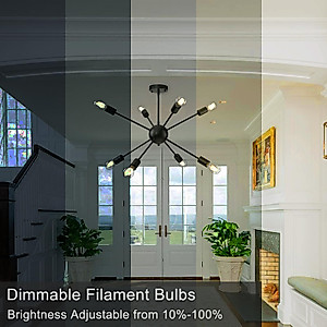 TJOY 12 Pack A19 Vintage LED Edison Bulbs, Dimmable Light Bulb 60W Equivalent, High Brightness 2700K Warm White, 7W E26 Standard Base, 800Lumens, CRI80+, Clear Glass Filament Bulb for Home, Farmhouse