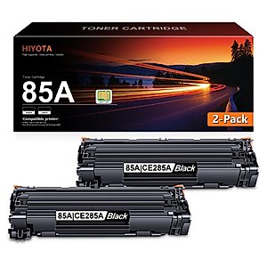 85A Black Toner Cartridge with Chip (2-Pack) | Replacement for HP85A Works with Pro M1212nf M1217nfw M1214nfh M1216nfh M1219nf MFP; Pro P1102w P1109w P1005 P1006 M1132 Printer | CE285D, 85A Toner 2PK