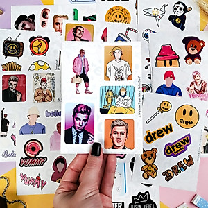 BulbaCraft Pop Singer Stickers - 110pcs R&B Singer Stickers for Teens & Laptops