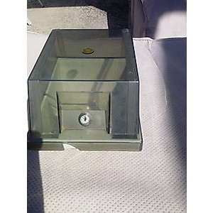 Vintage 1980s Floppy Disk 5 1/4 5.25 Storage Case Data-Case Hinged Plastic Holder (Tinted/Beige)