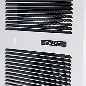 Cadet Com-Pak Bath Electric Wall Heater Complete Unit with Thermostat and Timer (Model: CBC103TW, Part: 65101), 3415 BTU, 240/120 Volt, 1000 Watt, White