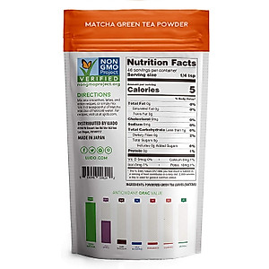 Ujido Summer Harvest Culinary Matcha, 2 oz., 46 Servings – Culinary Grade Japanese Matcha Powder – Hand-Picked Green Tea Leaf Powder – Antioxidant Superfood – Smooth, Mellow Flavor – Gluten Free &