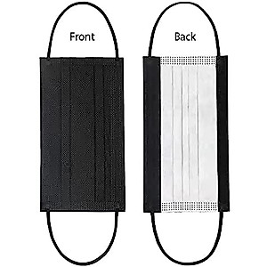 Kids Disposable Face Mask Black 100 PCS 3 Ply Protection Children Breathable Safety Face Masks for Boys Girls