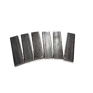 JUST WELDZ Welding Practice Coupons, 6 Pieces 1/4 inches Thick by 1-1/2 inches Wide by 6 inches long. Practice Kit For Mig, Tig, Stick, And Gas Welding.