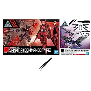 Make Your Day 1/144 Scale 30 Minute Missions, EXM-E7c Spinatia Commando Type, Option Parts Set 5 Multi Wing/Multi Booster Curved Tweezers
