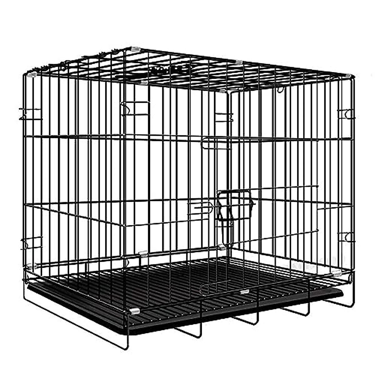 ZALBYUY Guinea Pig Cages, Small Animal Cage, Rabbit Hutch, Chinchilla Cage, Hedgehog Cage with Pull-Out Tray, Suitable for Pets of Guinea Pigs, Rabbits, Chinchillas, Kittens, Puppy, 19.7*12.6*15inch