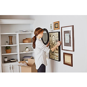 Command Picture Hanging Strips Variety Pack, Damage Free Hanging Picture Hangers, No Tools Wall Hanging Strips for Living Spaces, White, 10 Small Pairs and 8 Medium Pairs(32 Strips)