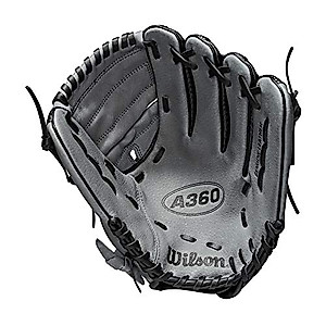 WILSON Sporting Goods A360 Baseball 12"" - Right Hand Throw,12"",Black (Large) (WBW10018712)