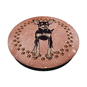 Cute Chihuahua Artistic Gift for Dog Lover PopSockets Swappable PopGrip