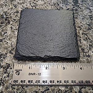 Premium Slate Coasters Set with Laser-Etched Porsche 911 Design | Stylish Drink Mats for Home & Car Enthusiasts - Square Slate - set of 6