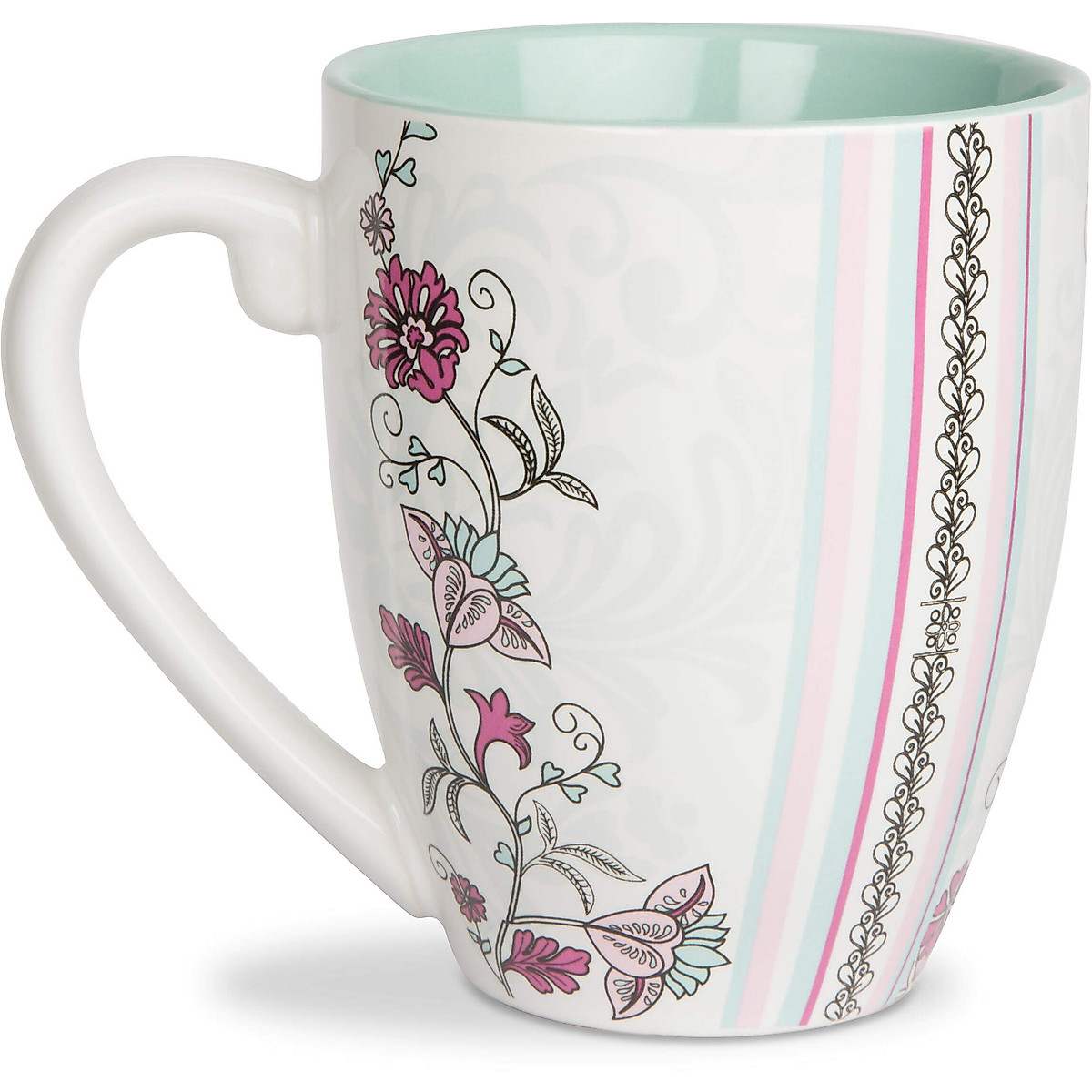 Pavilion Gift Company Mark My Words Gigi Floral Butterfly Grandma Coffee Tea Mug, Large, Teal