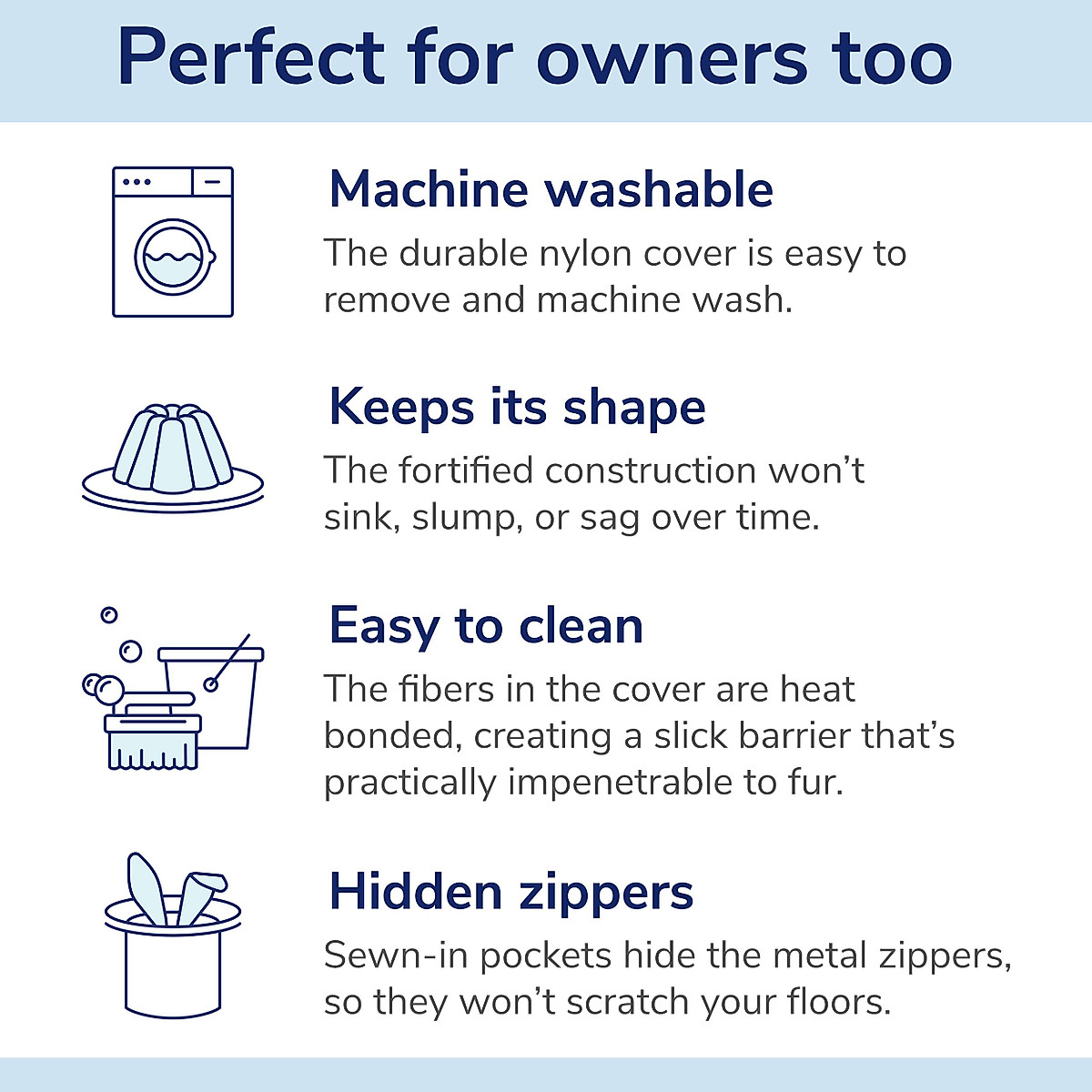 Casper Dog Bed, Plush Memory Foam, Medium, Gray, 25.0"L x 33.0"W x 6.0"Th