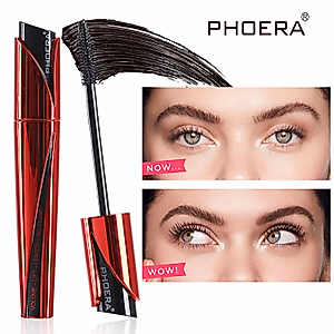 PHOERA Foundation,PHOERA 9D Mascara,PHOERA Makeup Foundation Full Coverage,PHOERA Primer, PHOERA Powder, PHOERA Concealer, Kabuki Brushes Foundation (102 Nude)