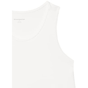 Amazon Essentials Men's Tech Stretch Tank T-Shirt, White, Large