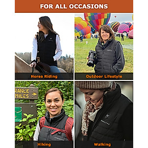 Venustas Women's Heated Vest with Battery Pack 7.4V, Lightweight Heated Coat for Women