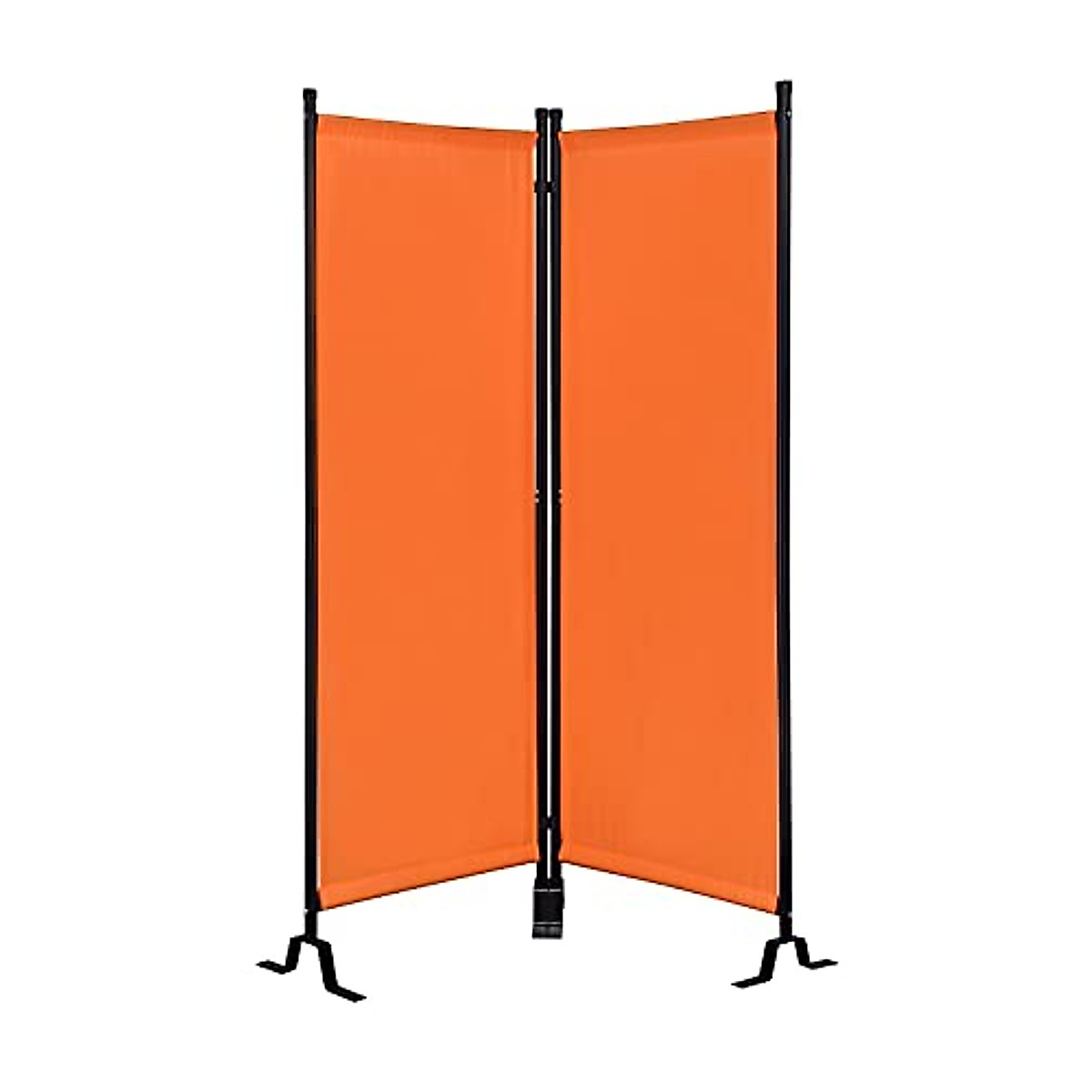 Proman Products FS17183 Galaxy II Indoor/Outdoor Room Divider (2-Panels, 24" w/Panel), Water Repellent Fabric, Metal Frame, 50.25" W x 12" D x 71" H, Orange