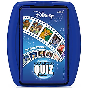 Top Trumps Disney Classic Quiz Game, 500 questions to test your knowledge and memory on Frozen, Bambi, Encanto and Ralph breaks the Internet, educational gift for ages 6 plus