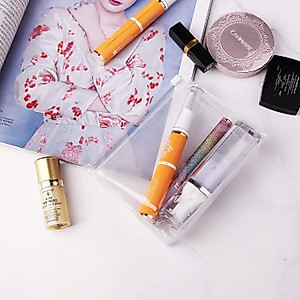 sansheng 20 Pack Mini Clear Organizer Pouches，Mini Clear Makeup Bag，Small PVC Transparent Cosmetic Organizer Bag