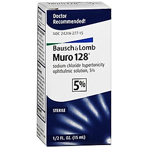 Bausch & Lomb Muro 128 Solution 5% 15 mL (Pack of 5)