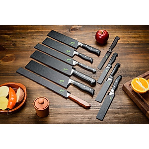 EVERPRIDE Chef Knife Sheath Set (10-Piece Set) Universal Blade Edge Cover Guards for Chef’s and Kitchen Knives – Durable, BPA-Free, Felt Lined, Sturdy ABS Plastic – Knives Not Included