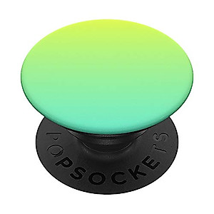 Simple Solid Color Chic Lime Green Turquoise Ombre Design PopSockets Swappable PopGrip