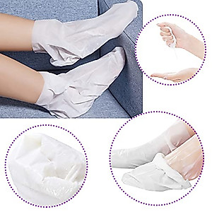 Permotary Foot Peel Mask - 6 Pack - Original Exfoliant Foot Peel - Feet Callus Remover & Dead Skin Remover, Moisturizing Feet, Baby Your Feet Naturally (Lavender&Milk)