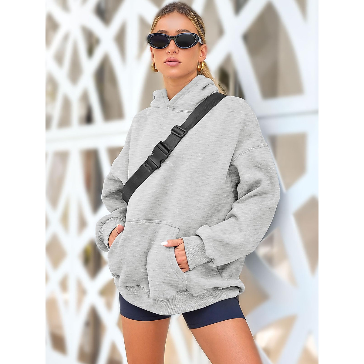 AUTOMET Hoodies for Women Oversized Sweatshirts Cute Long Sleeve Shirts Sweaters Fleece Loose Casual Pullover Fall Clothes Y2k Fashion with Pockets 2024 Grey