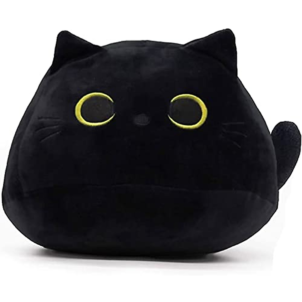 Yoruii Black Cat Plush Toy Black Cat Pillow, 21.6 Inch Creative Cat Shape Pillow, Cute Cat Plush Toys, Stuffed Animal Pillow, Cat Plush Toy Pillow for Valentines Birthday Gift