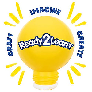 READY 2 LEARN Dough Character Accessories - Set of 52 - 21 Different Shapes - Dough Toys for Kids - Decorate Dough Creations - Create Animals and Characters with Food and Objects