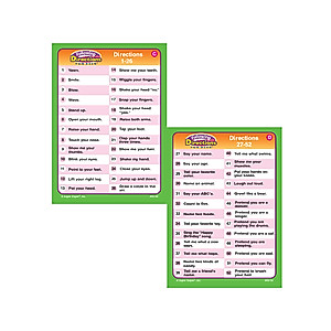 Super Duper Publications | Following Directions Fun Deck Flash Cards | Educational Learning Resource for Children