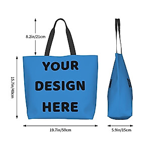 Custom Tote Bag Custom Tote Bags With You Team Logo Text Picture Travel Business Women Teacher Personalized Tote Bag