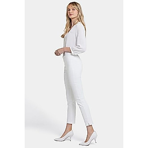 NYDJ womens Pull-on Skinny Ankle | Slimming & Flattering Fit Jeans, Optic White, 16 US