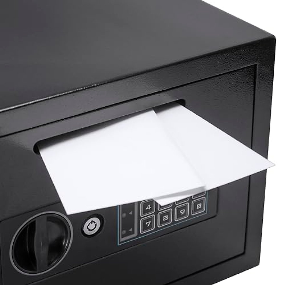 Barska AX11934 Compact 0.57 Cubic Ft Digital Multi-User Keypad Security Business Depository Drop Safe with Front Load Drop Box for Money, Cash & Mail Lock Box