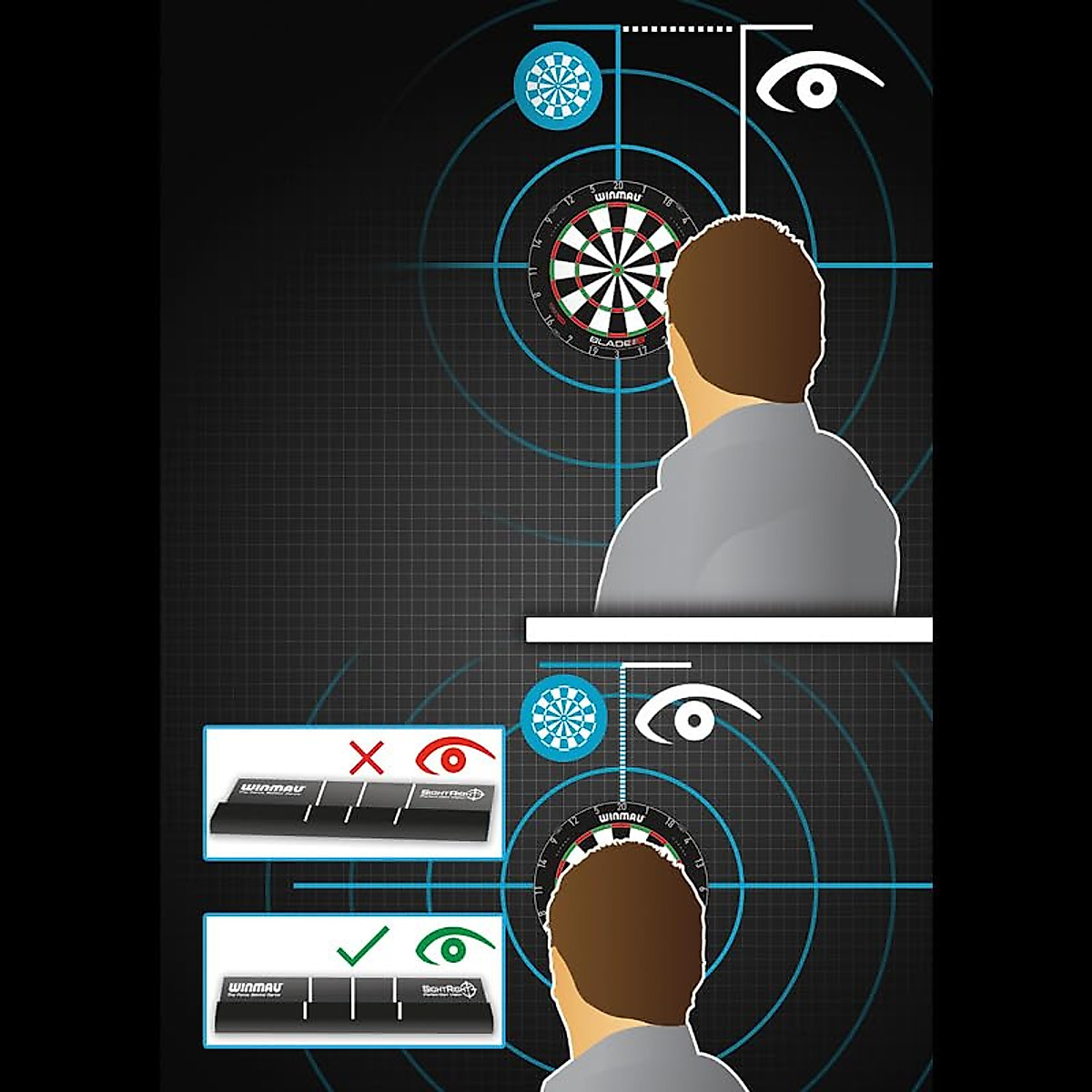 Winmau Sightright 2 for Perfect Dart Vision