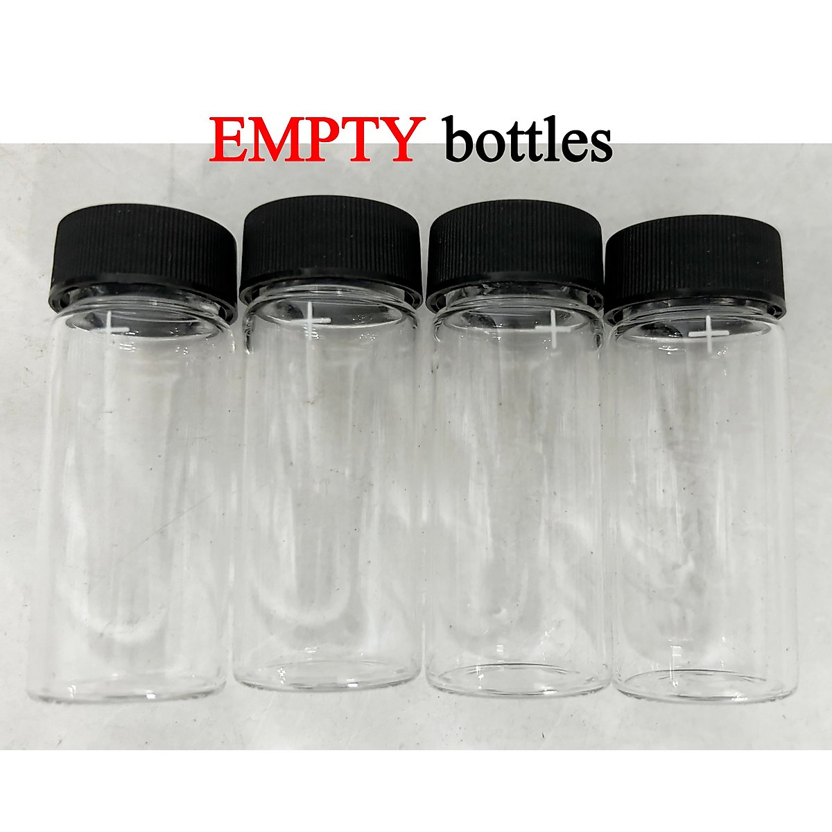 HFBTE Turbidity Meter 4 Sample Bottles (Two Sets) Empty Bottles Tubes 4 Empty 25 * 60mm Glass Sample Bottles for SGZ Series Turbidity Meter Turbidimeter