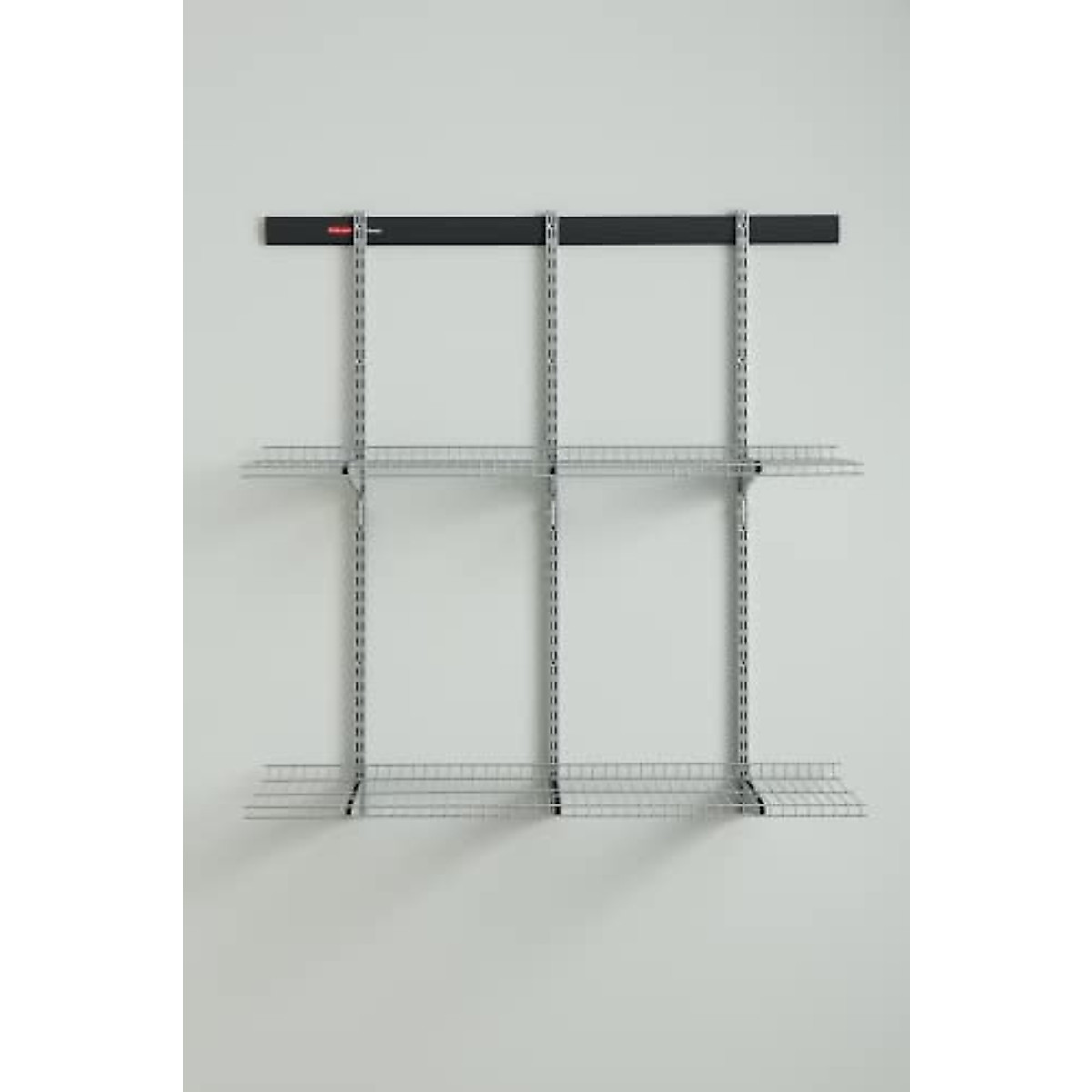 Rubbermaid Alloy Steel Fasttrack Extension Kit for Garage, Shelves, 2091173, 16-Piece, Black