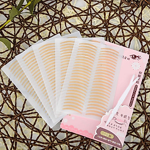 Invisible Lace Self-adhensive Fiber One-Sided Sticky Double Eyelid Tapes Stickers, Medical-use Breathable Fiber Instantly Eyelids Lift, Suitable for Hooded, Droopy, Uneven, Mono-eyelids