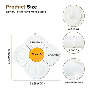 Nuliie Baby Bathtub Newborn Sink Bathtub Baby Sink Bath Mat Soft Flower Infant Bathtub Support, Baby Newborn Essentials, Baby Gifts and Baby Registry Search