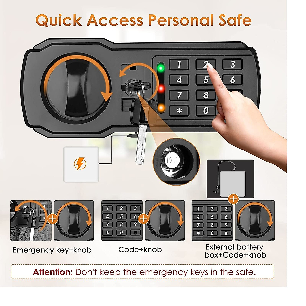 Fireproof Small Safe Box for Money, 0.23 Cu ft Mini Fireproof Safe with Combination Lock, Digital Safe for Kids Home Hotels Business (17sp-pink-1)