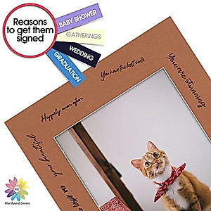 Mat Board Center, Pack of 10, 16x20 for 11x14 Photo Picture Mats - Acid Free, 4-ply Thickness, White Core - for Pictures, Photos, Framing, Earth