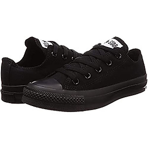 Converse Unisex Chuck Taylor All Star Low Top Black/Black Sneakers - 7 B(M) US Women / 5 D(M) US Men