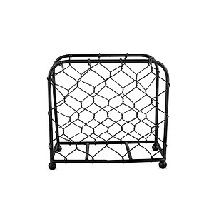 GoCraft Chicken Wire Napkin Holder | Rustic Farmhouse Napkin holder for Kitchen (Black Finish)