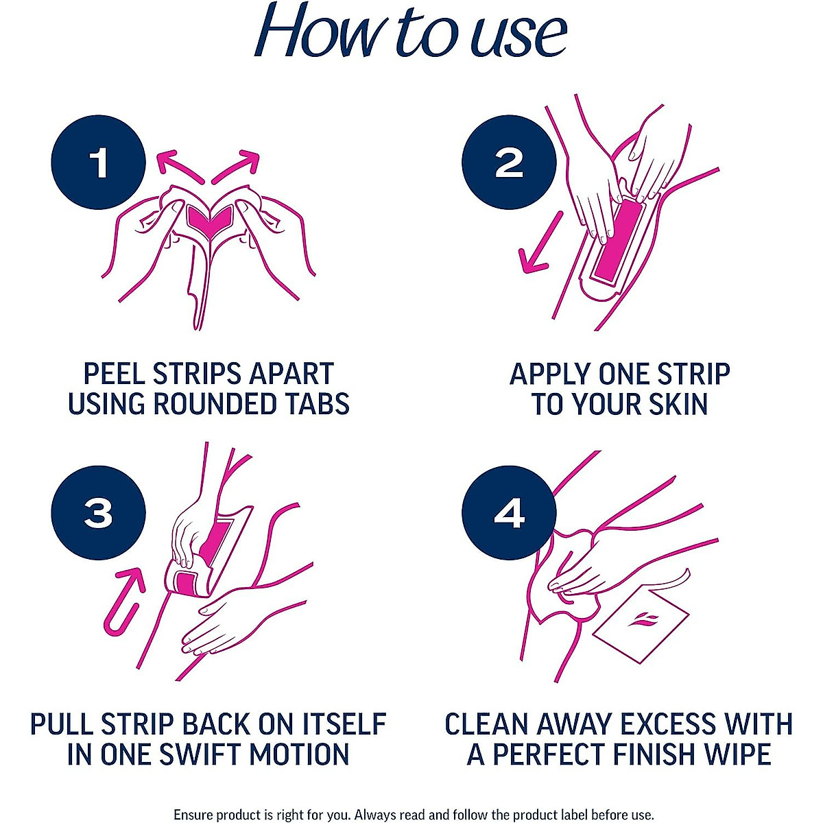 (Pack of 2) Legs & Body 40 ct. Wx Strip Kit Ready To Use VEET