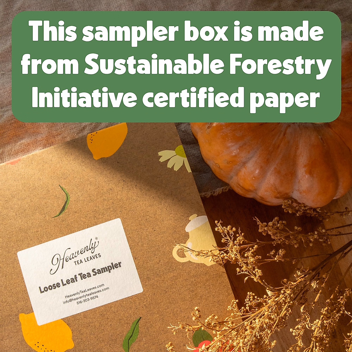 Heavenly Tea Leaves Organic Loose Leaf Herbal Tea Sampler (Approx. 90 Cups of Tea), 9 Naturally Caffeine-Free Tisanes - Great Hot or Iced, Gifts for Her, Health & Immune Support