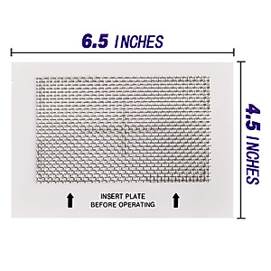 LUFUTATECH Universal Ceramic Ozone Plates for Generic Ozone Generators Washable Purification Air Purifier, 6.5" x 4.5" Inches Replacement Ozone Plates (3 Pack)