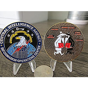 Central Intelligence Agency Information Operations Center IOC CIA Cyber Security Spy vs Spy Challenge Coin