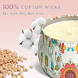 TEECOO,Scented Candles Gift Set, 4 Pack Aromatherapy Candle, Stress Relief Gifts for Women,25hBurning, Candles for Home Scented, Ideal for Birthday, Christmas, Thanksgiving, Mother's Day